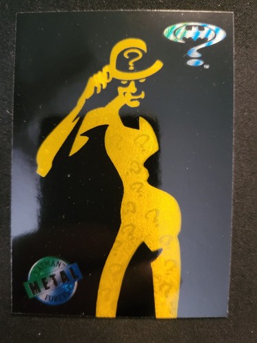 1995 DC Fleer Metal Batman Forever Gold Blaster Riddler Card #4 OF 10 ...