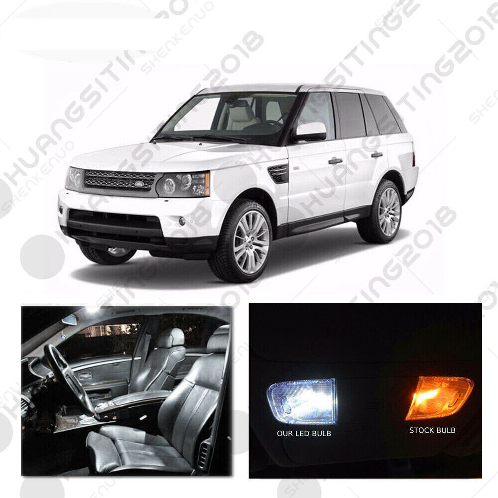 22x LED White Lights Interior License Bulbs Kit For Land Rover Range ...
