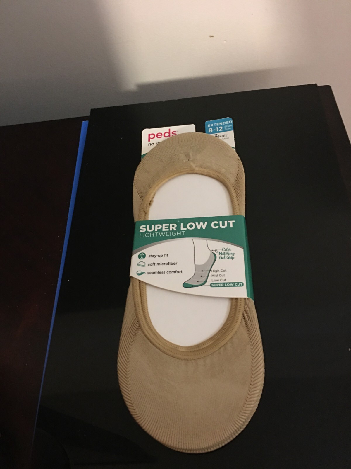 WOMEN'S SIZE 8-12 PEDS NO SHOW SUPER LOW-CUT 3 PACK LINER SOCK for sale ...