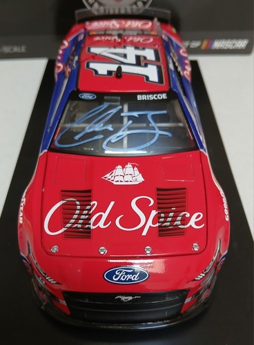 2023 Lionel Chase Briscoe Autographed Blue Paint Pen Old Spice Mustang ...
