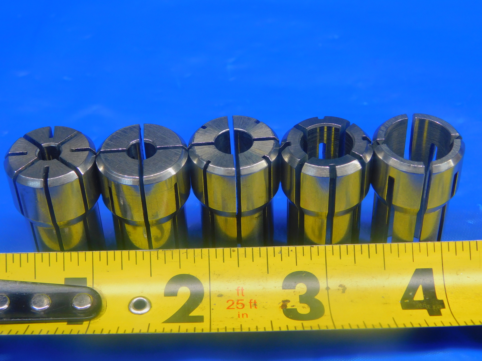 LOT OF 5pcs DA100 COLLETS SIZES 3/16 15/64 5/16 7/16 9/16 NO DUPLICATE ...