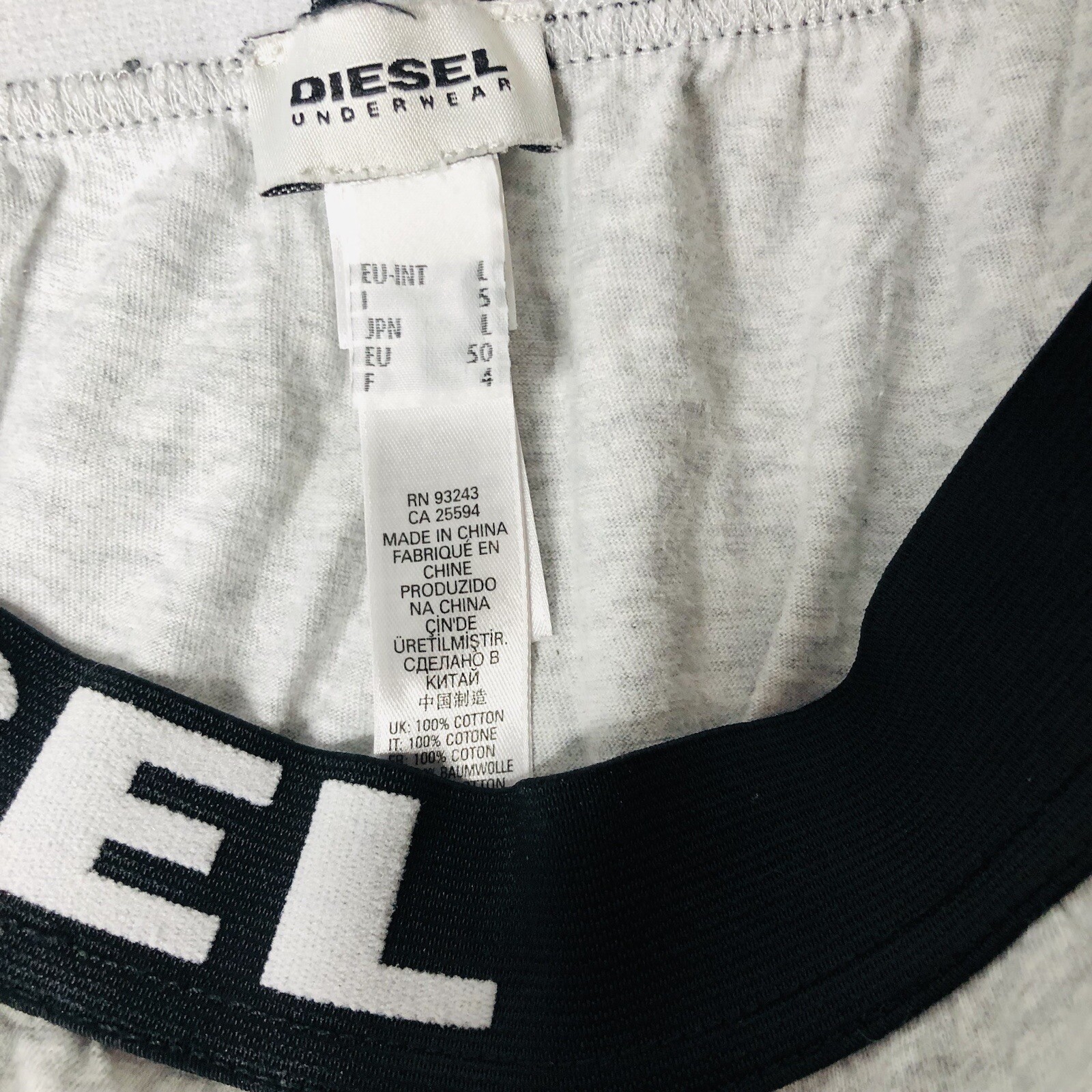 Diesel Pants Adult Gray Lounge Sleep Pajamas Pocket C… - Gem