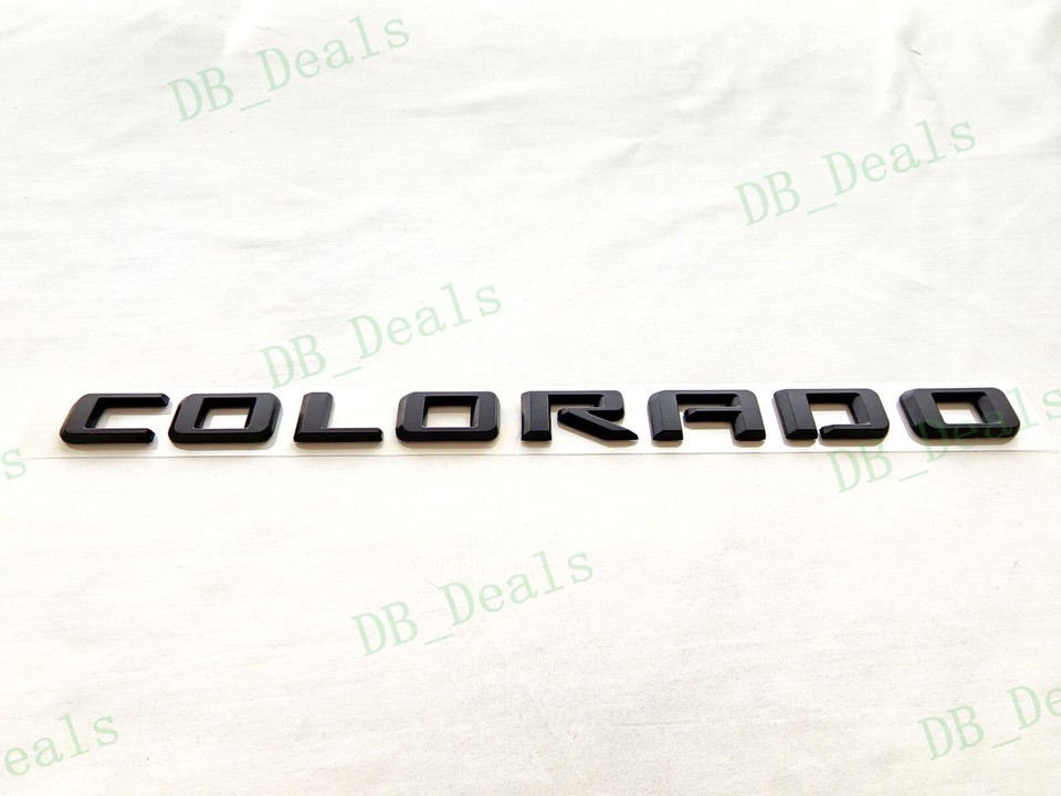 3PCS Matte Black Door Rear Colorado Emblems Letters Badges Fit 2023 ...