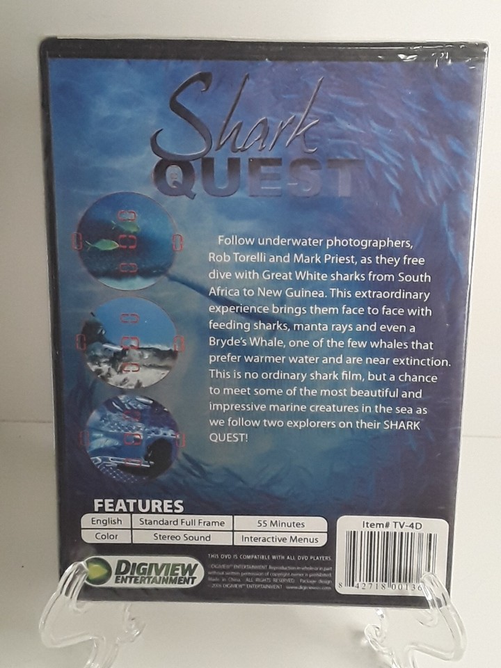 Shark Quest: As Seen on National Geographic DVD 2006 Sealed New | eBay