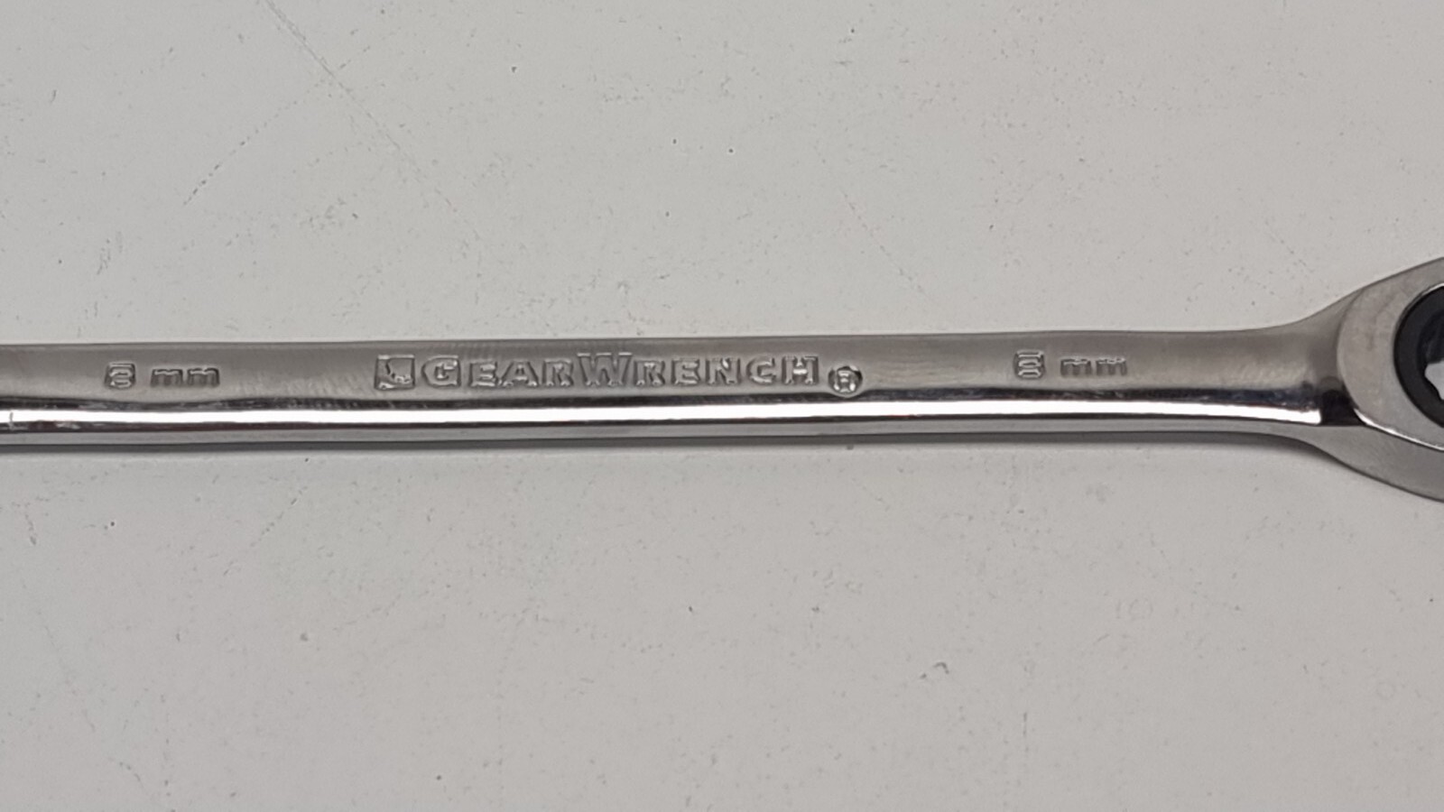 GearWrench 8mm Combination Ratchet Spanner Wrench 85508 Polished Ring ...