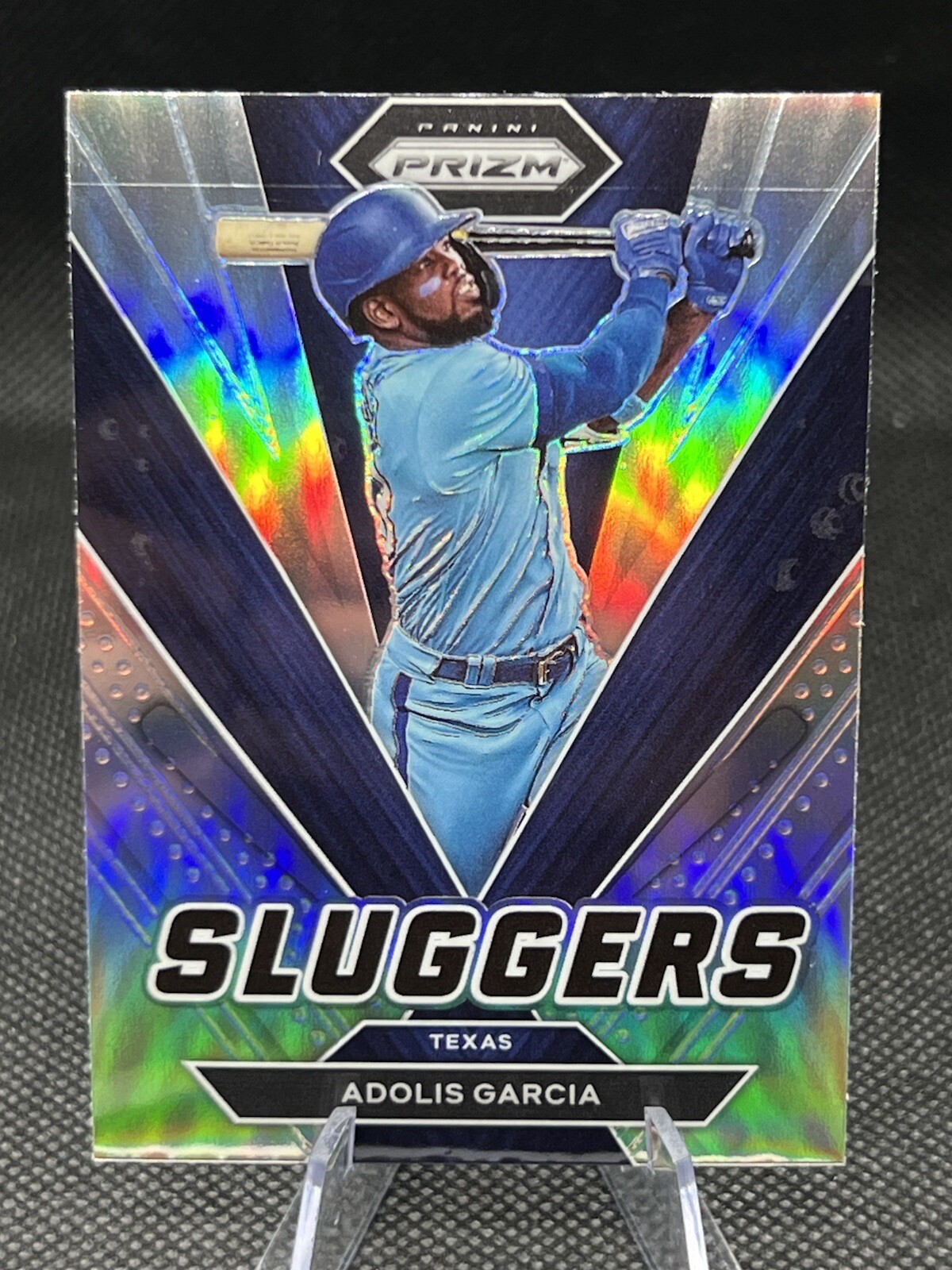 2022 Panini Prizm Sluggers#SL-8 Adolis Garcia - Texas Rangers- Silver Prizm | eBay