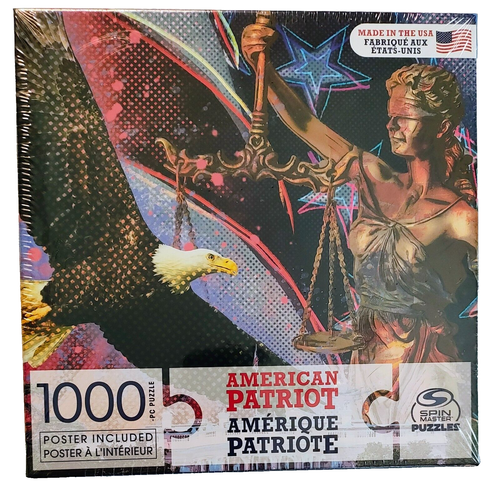 American Patriot 1000 Piece Puzzle - Made in USA by Spin Master - New ...