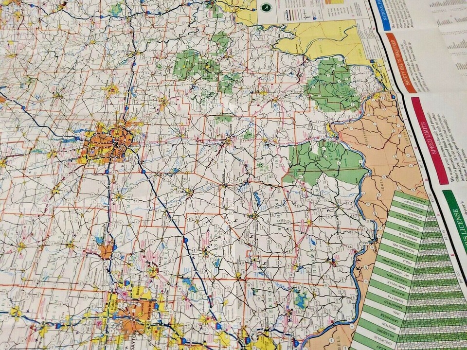Vintage Official Ohio Transportation Road Map 1994 | eBay