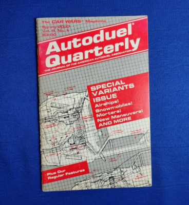 Autoduel Quarterly Vol. 5, No. 1 - Car Wars Spring 2037 | eBay