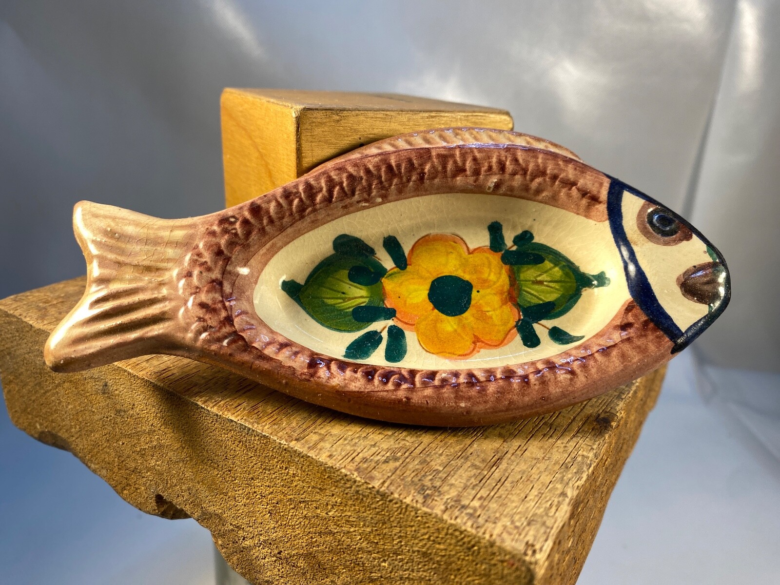 Vintage Olaria Flosa Redondo of Portugal Pottery Fish Tray Signed | eBay