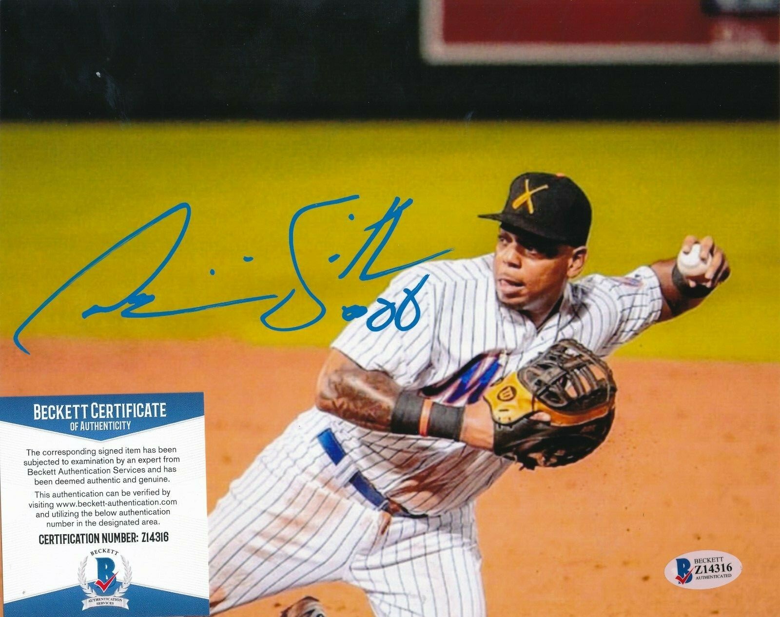 Dominic Smith New York Mets Autographed Signed 8x10 Photo Beckett ...