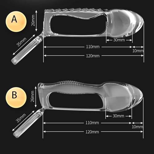 Penis Extender Girth Enhancer Realistic Sleeve Sheath Large Enlarger ...