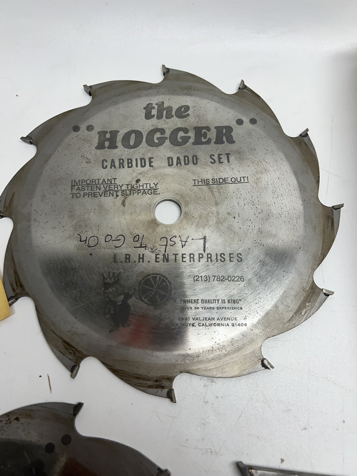 Vintage Hogger Carbide Tipped Micro-Set Adjustable Dado Blade 8" | eBay