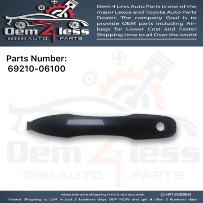 Toyota Corolla Front Left Exterior Door Handle 2020 To 2023 OEM 69210 ...