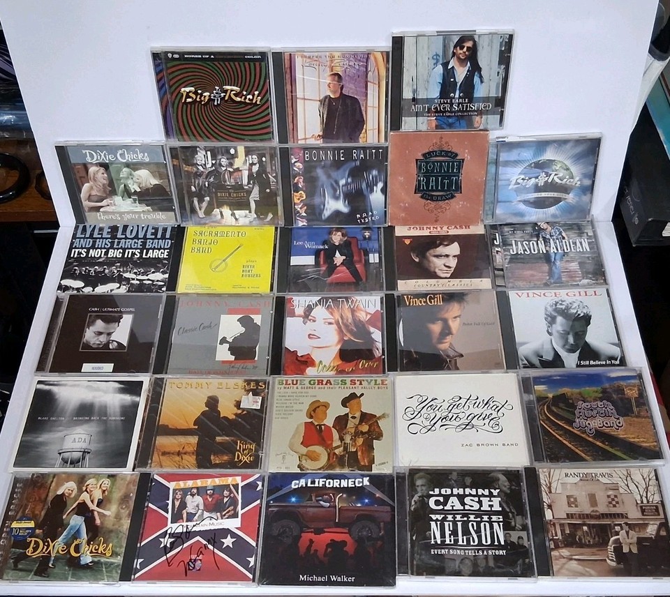 Large Country Music CD Job Lot Garth Brooks Alan Jackson Tim McGraw ...
