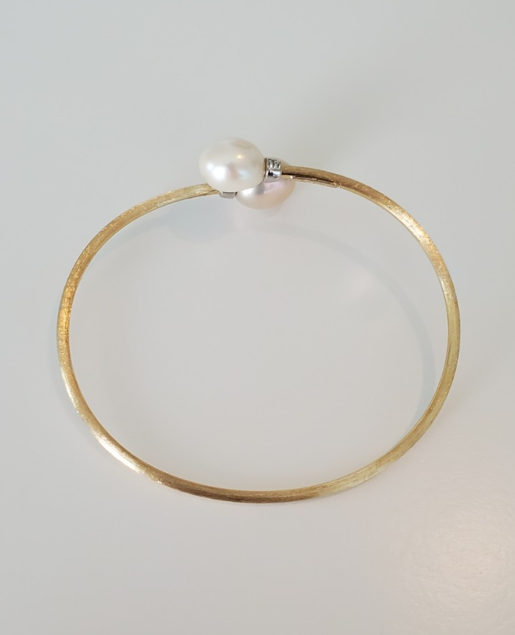 MARCO BICEGO 18K GOLD AFRICA PEARL & DIAMOND BRACELET | eBay