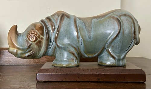 Blue Mountain Pottery Canada RHINOCEROS 1960’s Noah’s Ark Collection ...