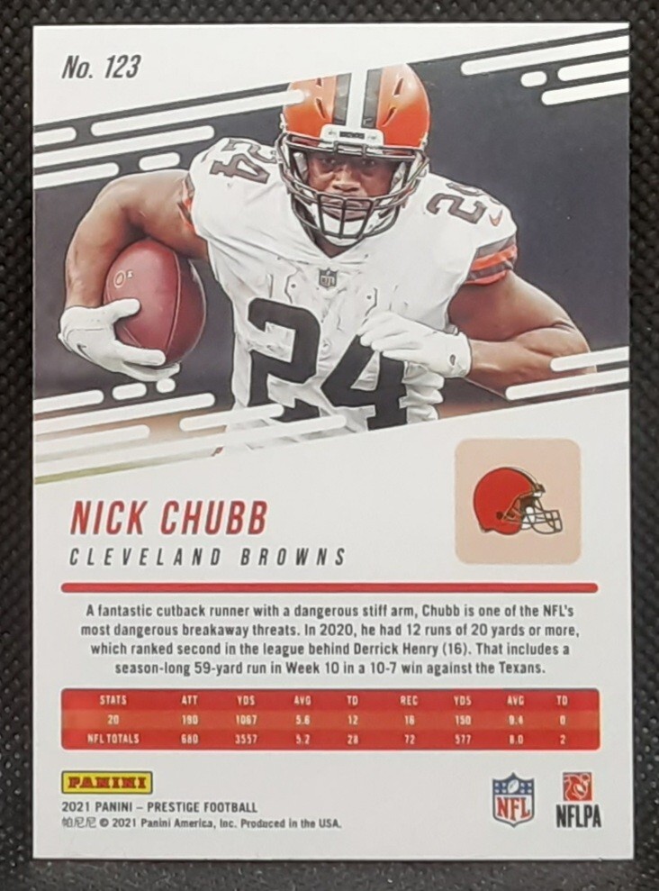 2021 Panini Prestige - #123 Nick Chubb for sale online | eBay