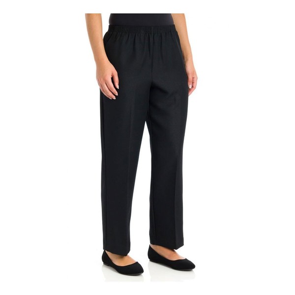 Alfred Dunner Proportioned Medium Pull on Pants Slacks Black Size 14 ...