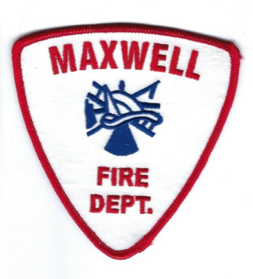 Maxwell TX? Texas? CA? California? (unknown state) Fire Dept. patch ...