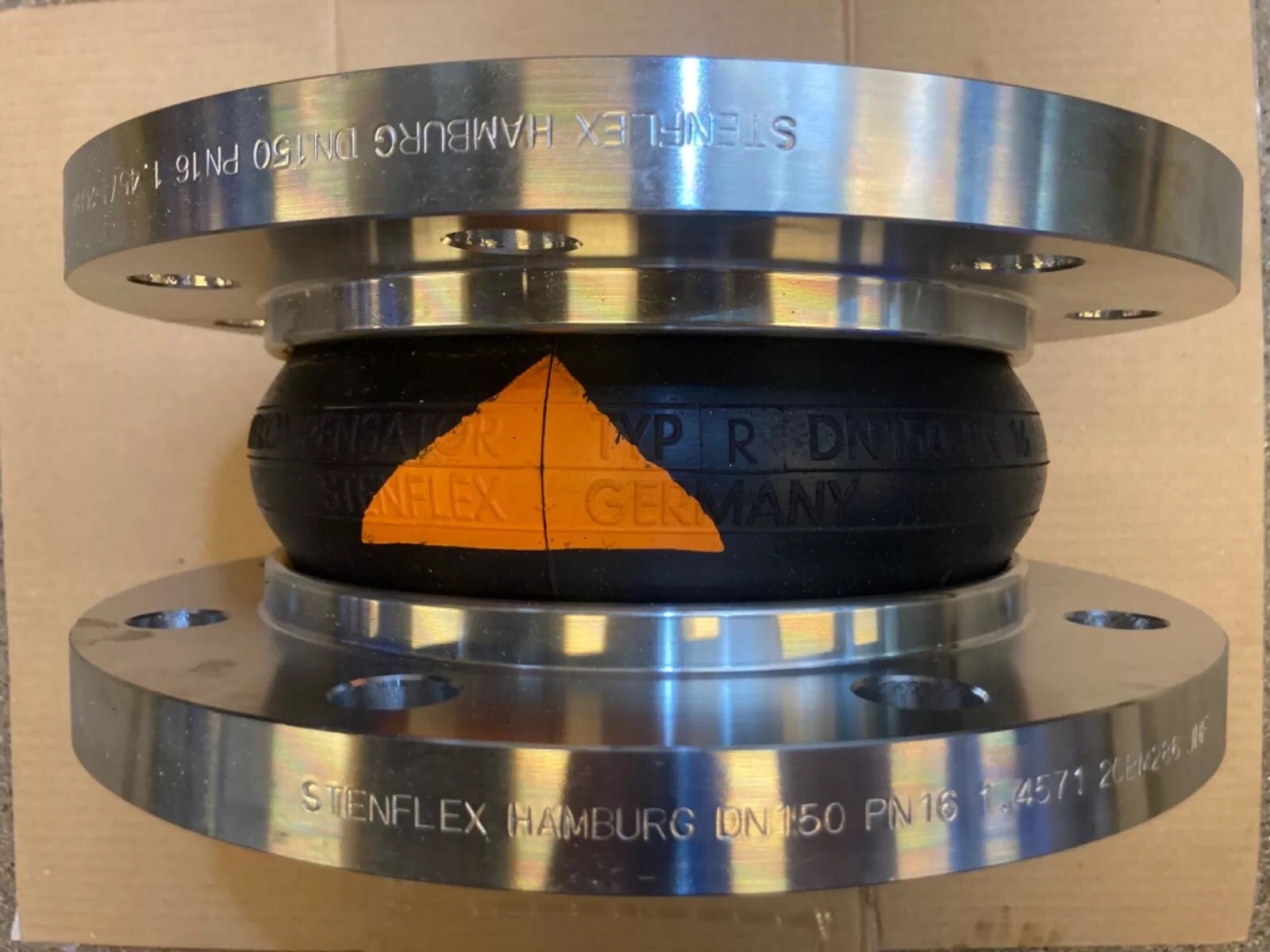 Stenflex Hamburg rubber compensator typ. R dn 150 pn16 1.4571 20BM286 ...