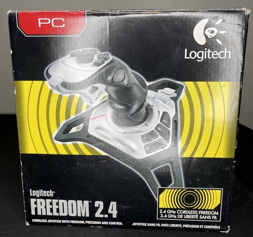 MINT CIB Logitech Freedom 2.4 GHz Wireless PC/ MAC Joystick & Receiver ...