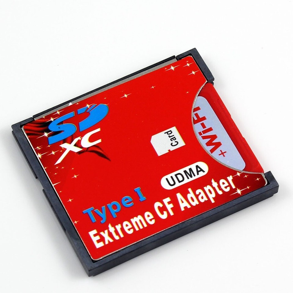 Micro SD SDHC to Compact Flash CF 1 Type I Card Adapter Converter 16GB ...