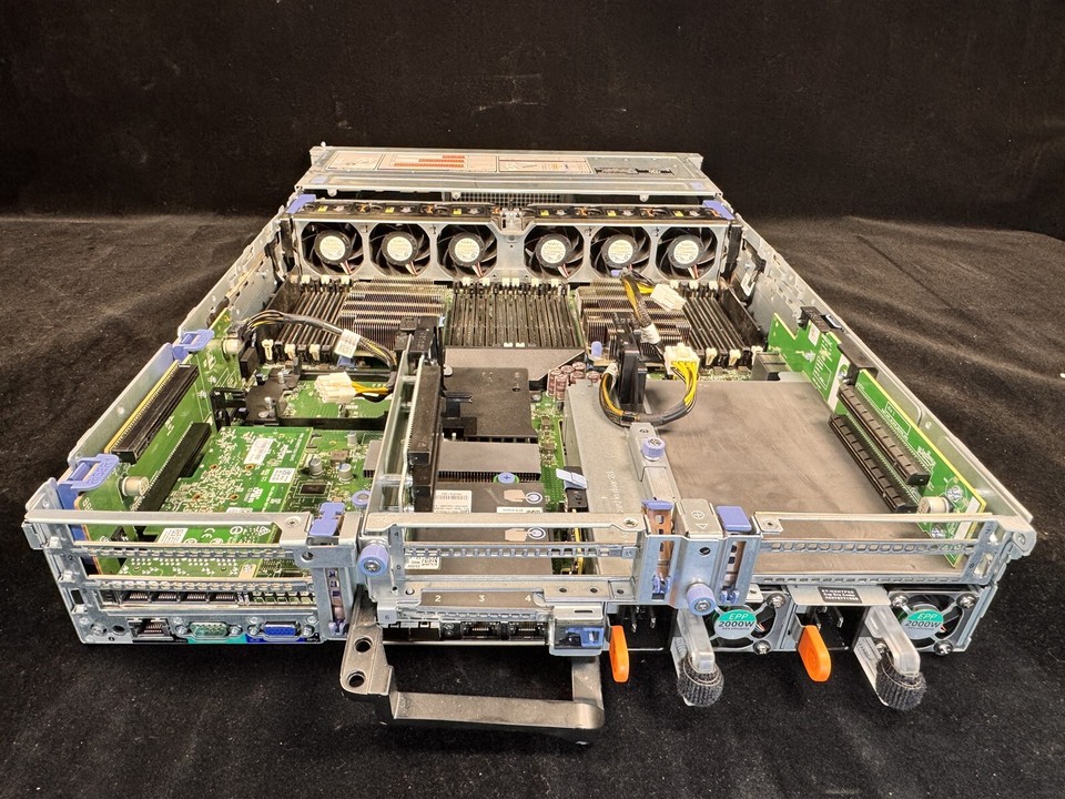 DELL POWEREDGE R740 GPU CHASSIS 2x HS 2x 2000W POWER SUPPORT TO 3 GPU ...