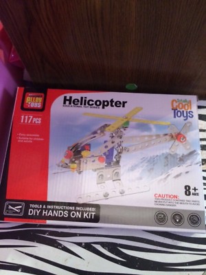 Assembly Alloy Toys Model HELICOPTER Kit 117 Pieces Totally Cool Toys ...