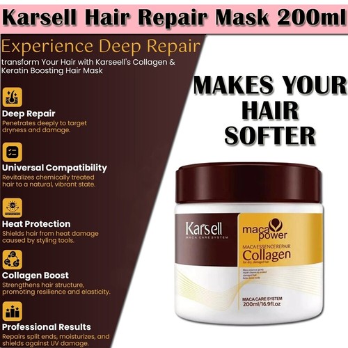 Original Karsell Hair Repair Mask Fortifying Natural Collagen Keratin ...