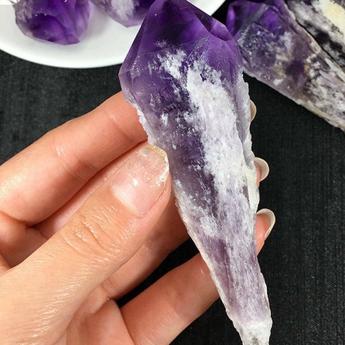 Natural Amethyst Cluster Quartz Crystal Wand Scepter Healing Stone ...