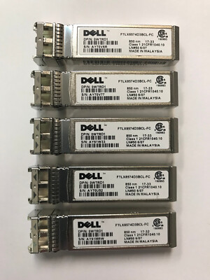 DELL 0WTRD1 10Gb FTLX8574D3BCL-FC SFP-10G-SR SFP+ 10GBase-SR Ethernet ...