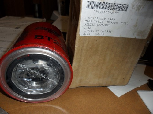 M35A3 TRANSMISSION FILTER BT 230 NSN 2940-01-110-2489 F37-2 m35a3 m35a3 ...