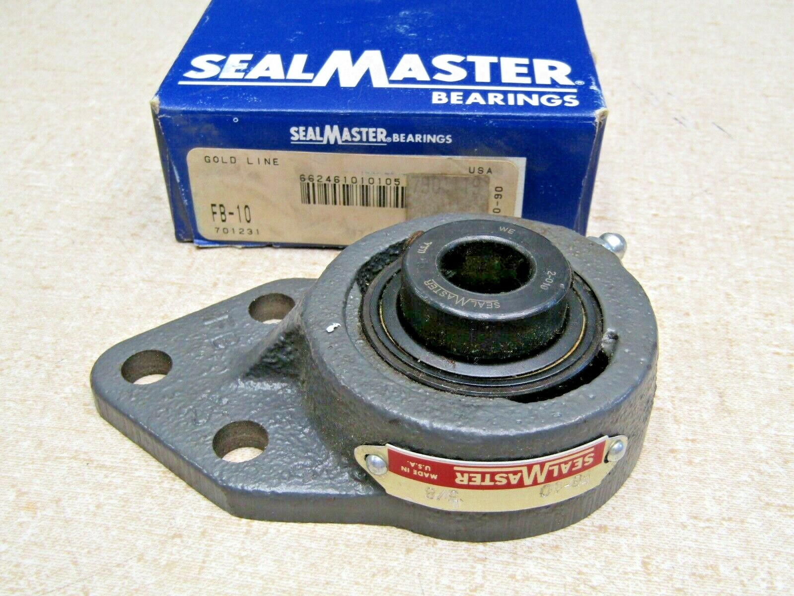 Sealmaster FB10, FB-10 5/8" 3-Bolt Flanged Mount Bearing | eBay