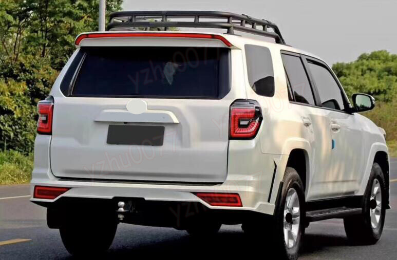 White Rear Roof Spoiler Wing With LED Brake Lights For Toyota 4Runner ...