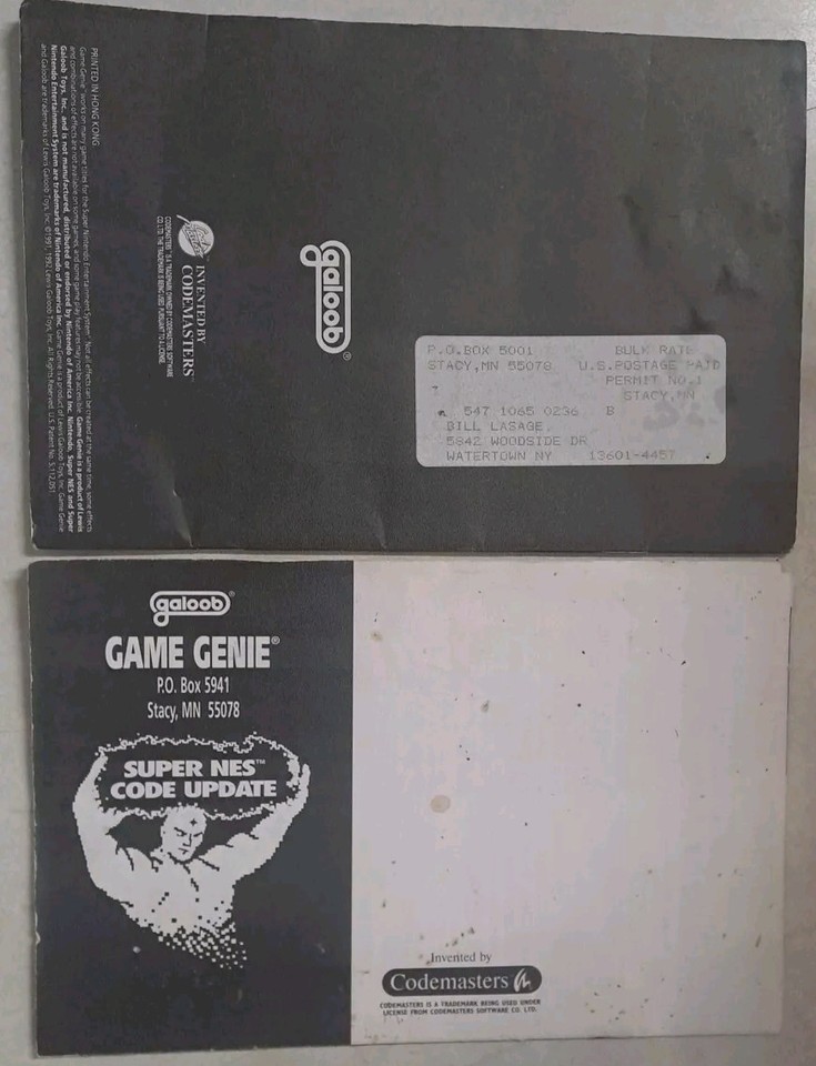 Game Genie Code Book Super Nintendo SNES Mail-in Volume 3 Issue No. 3 ...
