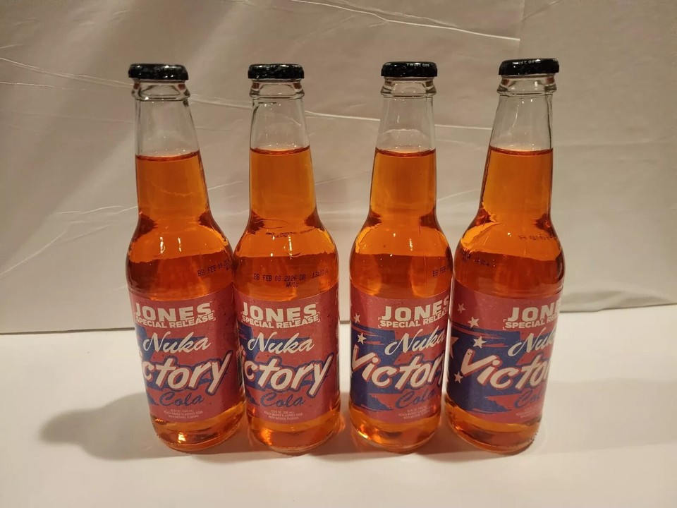 Jones Soda Fallout Special Release Nuka-Cola Victory 4 Pack Bottle Nuka ...