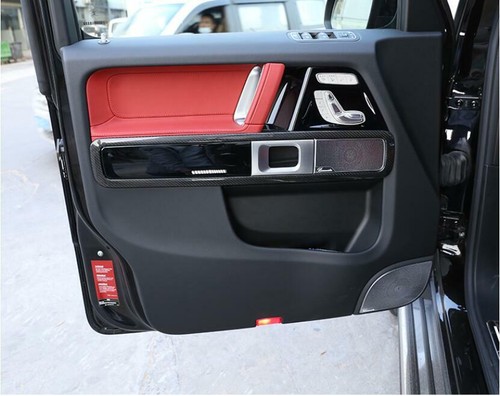 Carbon Fiber ABS Interior Door Handle Panel Trim For Benz G Class W463 ...