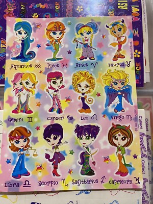 Lisa Frank Zodiac Full Sticker Sheet | eBay
