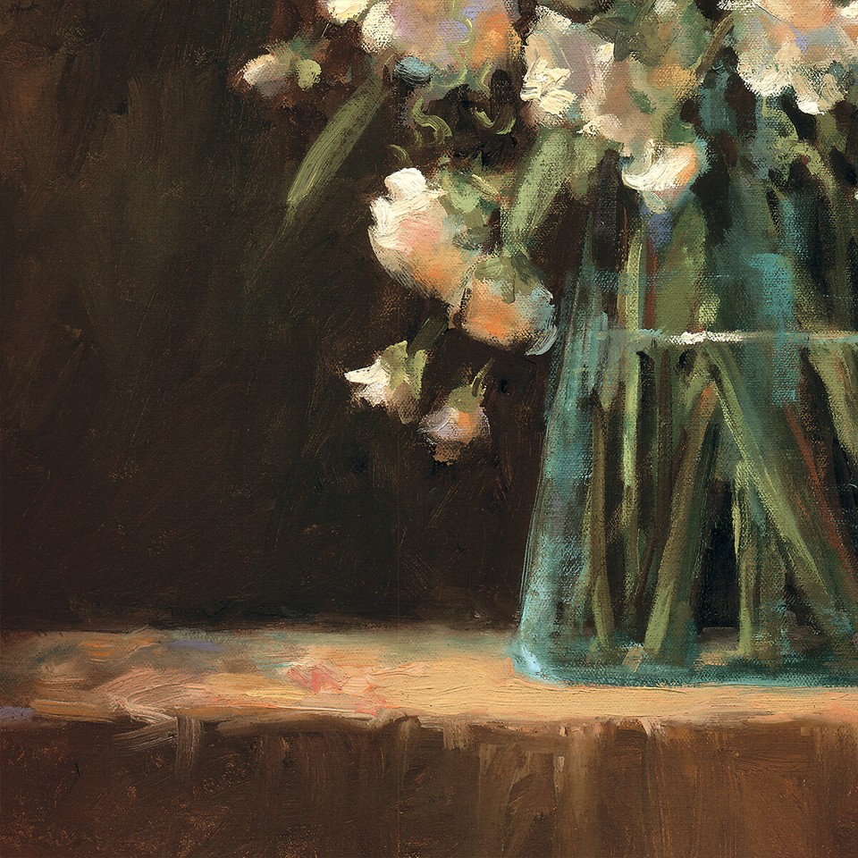 24W"x24H" L’ESSENCE I by TRICIA MAY - VASED FLORAL STILL LIFE CHOICES ...