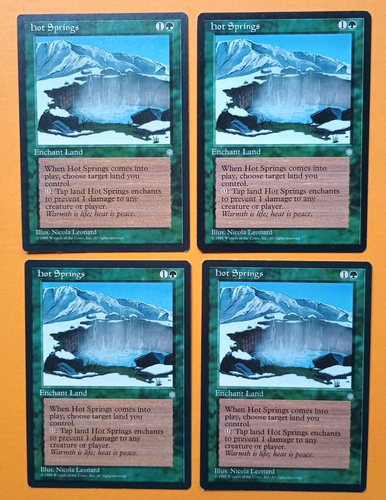 Magic the Gathering MTG Ice Age HOT SPRINGS X4 VLP/EX NM R 1995 Vintage ...