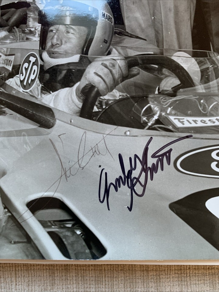 1970s Mario Andretti Signed Rare Original Photo Lotus Formula 1 At ...