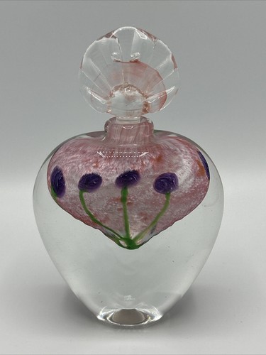 Judith C. Via 1994 Art Glass Hand Blown Perfume Bottle W/Stopper | eBay