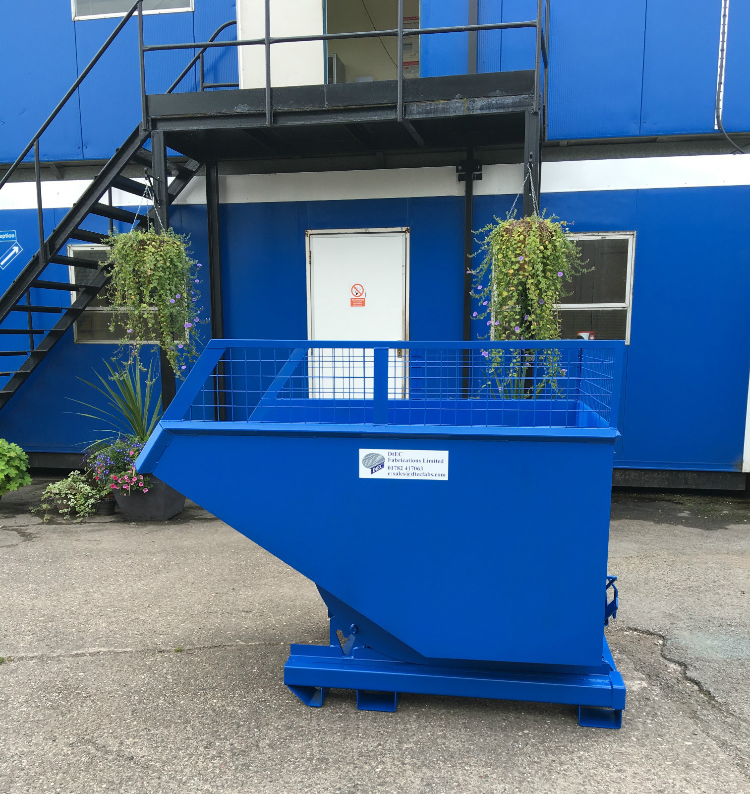 Dtec Forklift Tipping Skip/Recycling Skip /Mesh Height Increase £729 ...