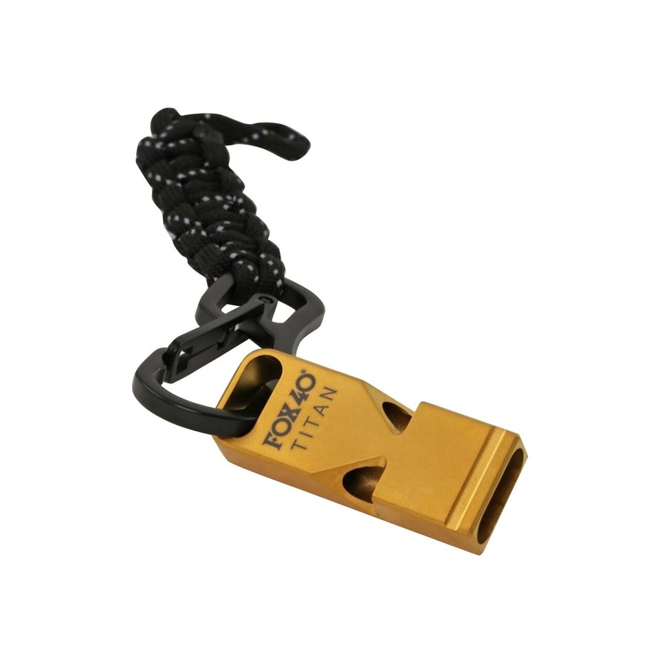 Fox 40 | Titan Luxury Whistle Official Coach Safety | Titanium w/ Free ...