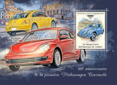 Volkswagen Beetle Car MNH Stamps 2018 Guinea S/S | eBay