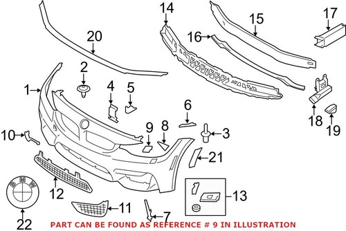For BMW Genuine Headlight Washer Cover Front Left 51118061575 | eBay