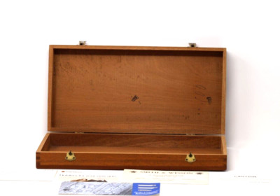 S&W Smith & Wesson Wood Presentation Box Case 44 Magnum Revolver Model ...