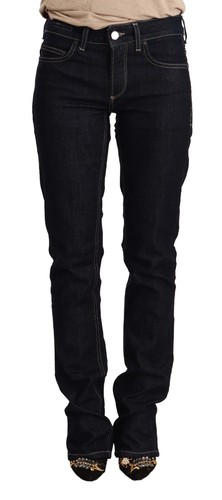 GF FERRE Jeans Skinny Black Mid Waist Cotton Blend Denim Trouser s.W29 ...