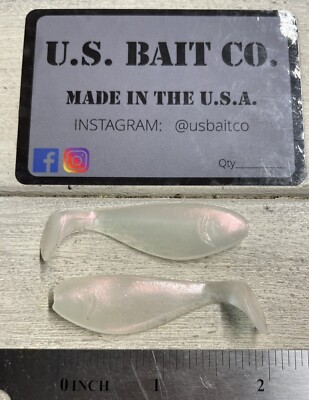 Paddle Tail Sassy Shad 2” Color Pearl Red Lot Of 30 Bass Crappie | eBay